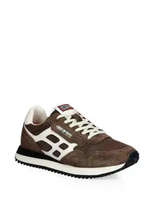 NAPAPIJRI Logo-patch Suede-panelled Sneakers