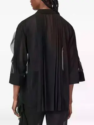 ALLSAINTS Ruffled Pleated Blouse