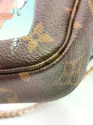 LOUIS VUITTON 2011 Monogram Borderline Pochette Shoulder Bag