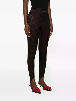 ALEMAIS Adeline Paisley-jacquard Stirrup Trousers