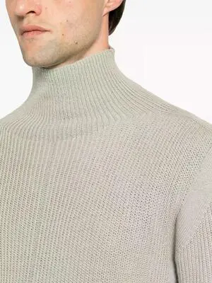 Rick Owens Ribbed High-neck Sweater