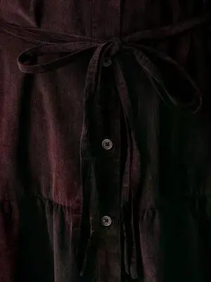 Marc O'polo Corduroy Tiered Mini Shirt Dress