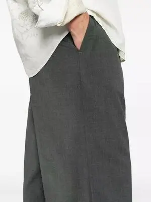 THESTROY Pleated Wide-leg Trousers