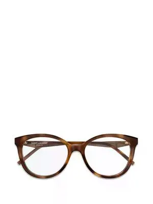 Saint Laurent Tortoiseshell-effect Cat-eye Glasses - Brown