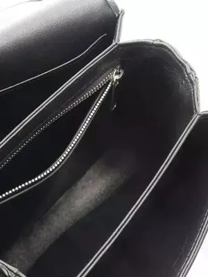 Celine 2010s Triomphe Shoulder Bag - Black