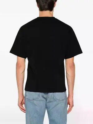 Saint Laurent Cassandre-embroidered T-shirt