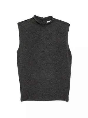 MLM Sleeveless High-neck Top - Grey