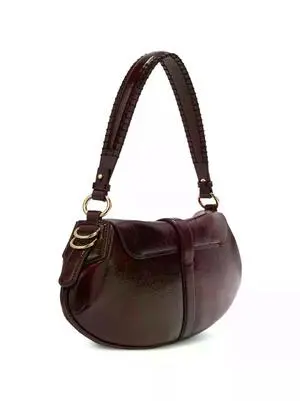 GANNI B-kat Deep-shine Shoulder Bag - Red