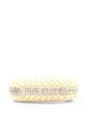Bottega Veneta Box Knot Intrecciato Satin Small Clutch Bag