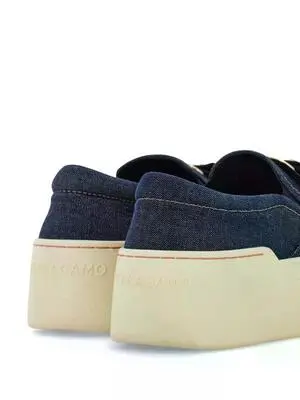 FERRAGAMO Vara Plate Platform Slip-on Shoes