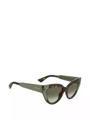 Moschino Tortoiseshell-effect Cat-eye Frame Sunglasses
