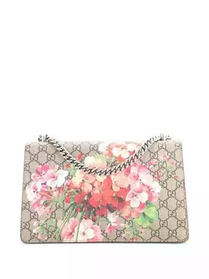 Gucci Dionysus Bag Blooms Print Gg Coated Canvas Small Shoulder Bag - Brown