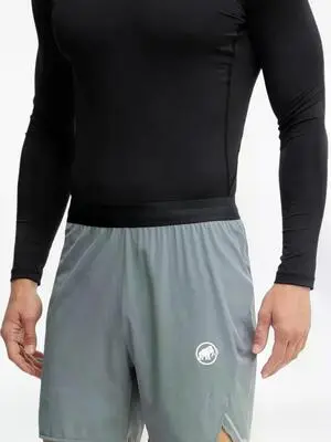 MAMMUT Aenergy Tr Logo-print Side-slit Shorts - Grey