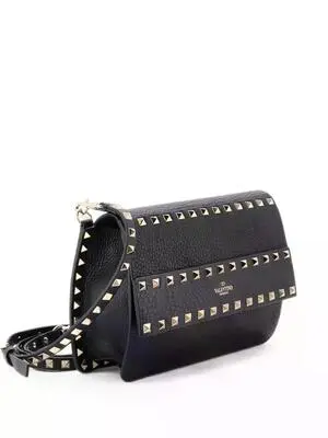 Valentino Garavani Rockstud Front Handle Flap Bag Leather Small Crossbody Bag