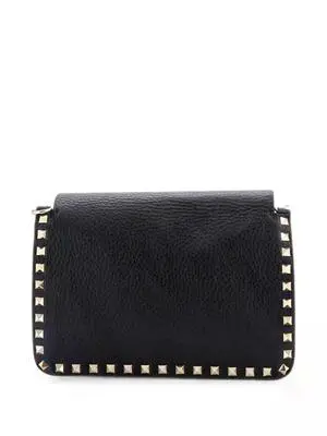 Valentino Garavani Rockstud Front Handle Flap Bag Leather Small Crossbody Bag