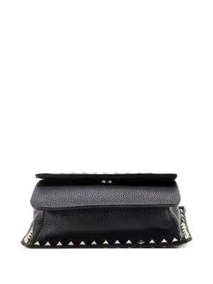 Valentino Garavani Rockstud Front Handle Flap Bag Leather Small Crossbody Bag
