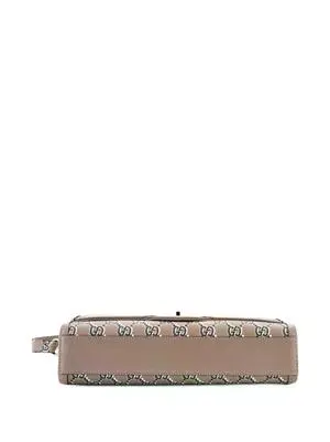 Gucci Luce Optical Gg Printed Leather Small Shoulder Bag - Brown