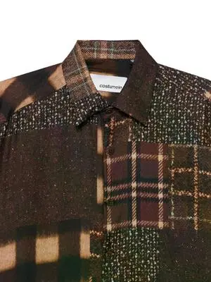 COSTUMEIN Patchwork-print Long-sleeve Shirt