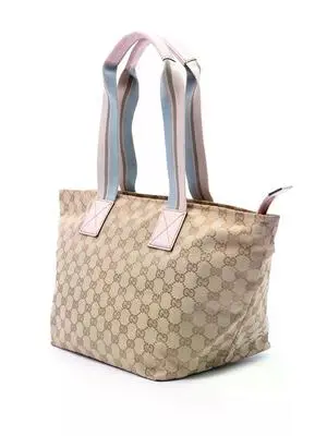 Gucci 2016-2026 Gg Canvas Web Tote Bag
