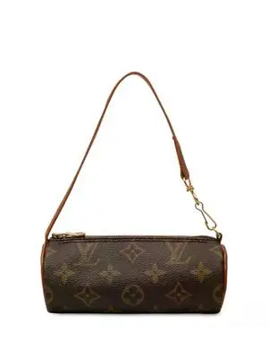 LOUIS VUITTON 1990-2010 Monogram Papillon Pochette Handbag - Brown