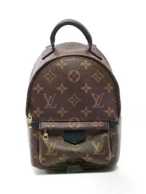 LOUIS VUITTON 2016 Monogram Mini Palm Springs Backpack - Brown