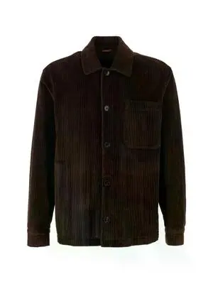 CRUNA Corduroy-texture Chest-pocket Shirt Jacket