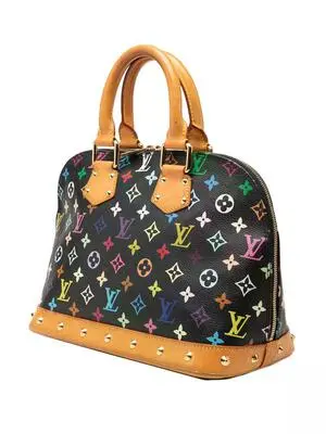 LOUIS VUITTON 2003 Monogram Multicolore Alma Pm Handbag - Black