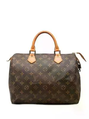 LOUIS VUITTON 1995 Monogram Speedy 30 Boston Bag - Brown