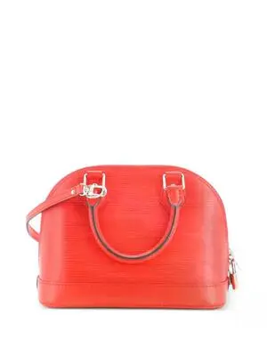 LOUIS VUITTON Alma Handbag Epi Leather Bb Satchel - Red