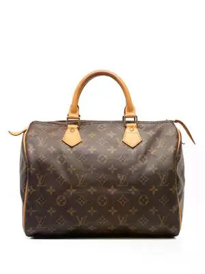 LOUIS VUITTON 1997 Monogram Speedy 30 Boston Bag - Brown