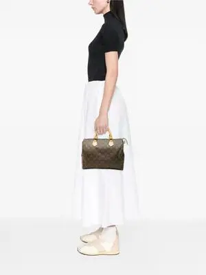 LOUIS VUITTON 1993 Monogram Speedy 30 Boston Bag - Brown