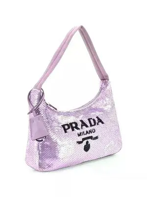 Prada Re-edition 2000 Sequins Mini Hobo Bag