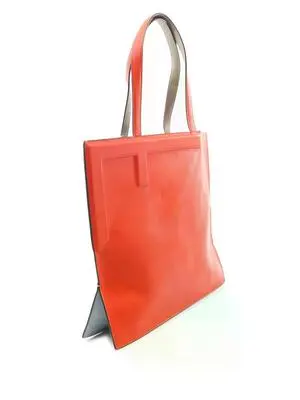 Fendi 2010-2026 Medium Bicolor Smooth Calfskin Flip Tote Bag