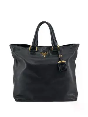 Prada 2010-2026 Soft Calf Open Convertible Tote Satchel
