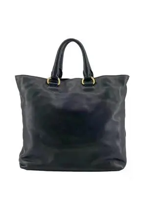 Prada 2010-2026 Soft Calf Open Convertible Tote Satchel