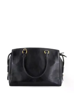 Prada Convertible Zip Around City Calfskin Medium Satchel - Black