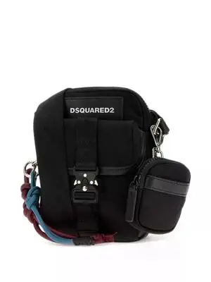 Dsquared2 Buckle-fastening Logo-patch Crossbody Bag
