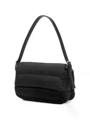Moncler Caradoc Quilted Leather-trim Shoulder Bag - Black