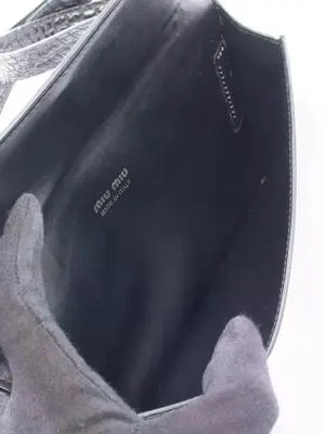Miu Miu 2010s Crocodile-embossed Mini Bag