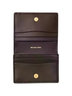 Michael Kors Logo-plaque Pebbled Leather Wallet