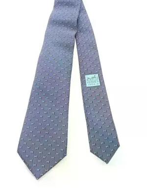 Hermès 2020s H Shadow Silk Tie