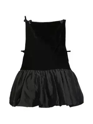 SELF-PORTRAIT Velvet Peplum Top