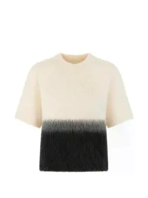 Antonelli Firenze Gradient-effect Short-sleeved Sweater - Neutrals