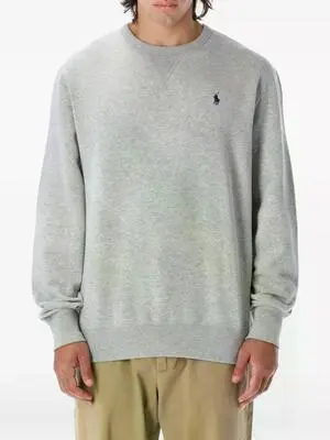 Polo Ralph Lauren Logo-embroidered Crew-neck Sweatshirt - Grey