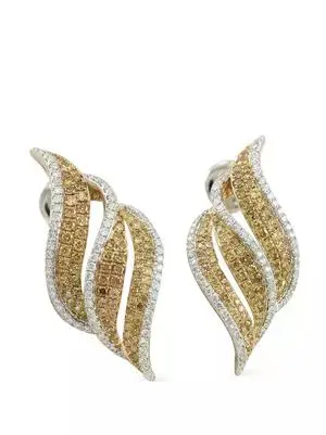 HYT JEWELRY Diamond Leaf Earrings