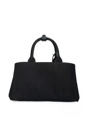 Prada Logo-embroidered Canvas Tote Bag