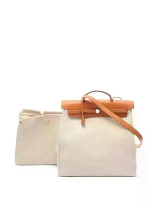 Hermès 2002 Mm Herbag Tote Bag - Neutrals