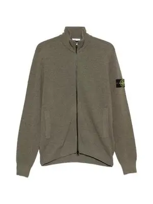 Stone Island Logo-patch Zip-up Cardigan