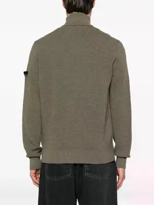 Stone Island Logo-patch Zip-up Cardigan