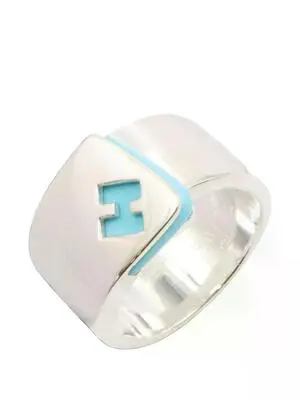 Hermès 2010s Candy Cut-out-h Ring